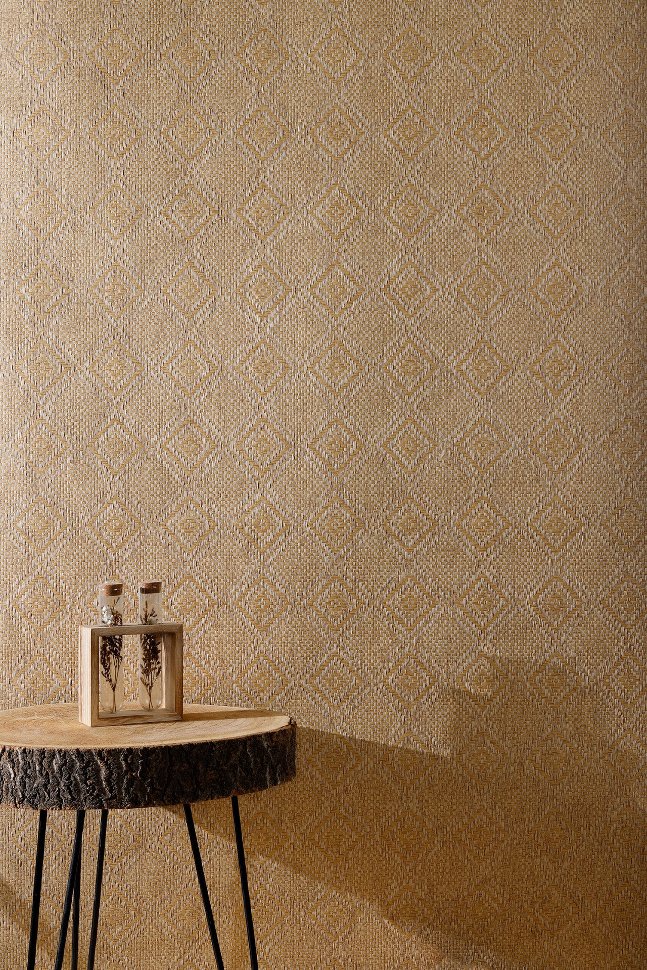 Amazing Maze - Beige Paperweave Wallpaper – DESARDI® Décor